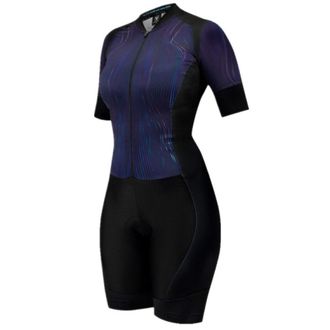 Generic Frauen Kurzarm Skinsuit Frauen Triathlon Fahrrad Stra&szlig;e Sport Kleidung Laufen Body Anzug Badeanzug Jumpsuits, 5, M