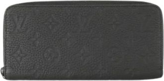 Louis Vuitton Portefeuille long pr&eacute;-poss&eacute;d&eacute; en Taurillon (bi-pli) - Homme - Pre-owned - Noir - Taille: ONE Size