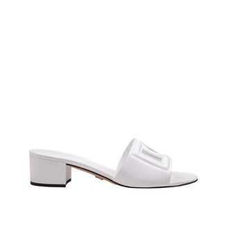 Dolce & Gabbana Femme, Chaussures, Blanc, Taille: 37 1/2 EU Bianca Mule