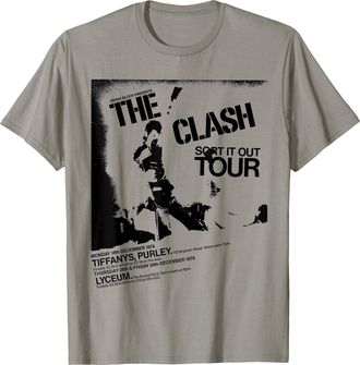 The Clash Grau, Unisex T-Shirt, Kurzarm, S, Klassisch, Musik, Erwachsene, Fans
