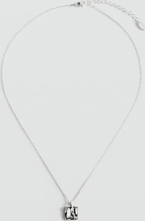 Mango Collier cha&icirc;ne perle argent - Femme - Taille unique - MANGO