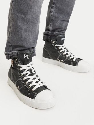 Polo Ralph Lauren Sneakers aus Stoff Ayers Mid Sk Ltl 809P07628003 Schwarz