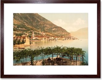 Wee Blue Coo The Art Stop VINTAGE PHOTO TRAVEL GARGNANO LAKE GARDA ITALY FRAMED PRINT F12X7632