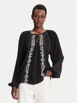 Desigual Bluse Tallo 25WWBW07 Schwarz Loose Fit