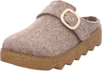 Rohde Foggia Filz Clogs Damen Hausschuhe Pantolette 6117 17 leinen, Schuhgr&ouml;&szlig;e:43 EU
