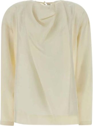 Carven Femme, Blouses et Chemises, Beige, Taille: 42 FR Bl406 Top Drap&eacute;