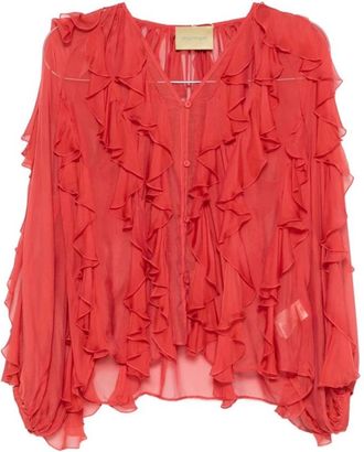 Momoni Femme, Blouses et Chemises, Rouge, Taille: 38 FR Canela Shirt