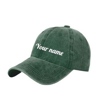 Generic Baseball personnalise, Papa r&eacute;glable Vintage Unisexe Casquette de Baseball, &agrave; Sangle r&eacute;glable Cadeau Homme Papa Papy Cadeau Anniversaire(Green)