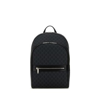 Gucci Monogram-pattern Canvas Backpack