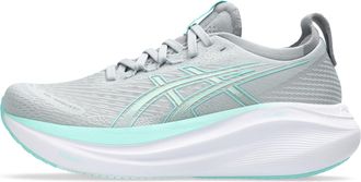 Asics Womens Gel-Nimbus 27 Running Shoe, Piedmont Grey/Illuminate Mint, 39.5 EU