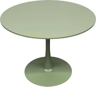 Oviala Table &agrave; manger ronde 4 personnes D100 cm vert