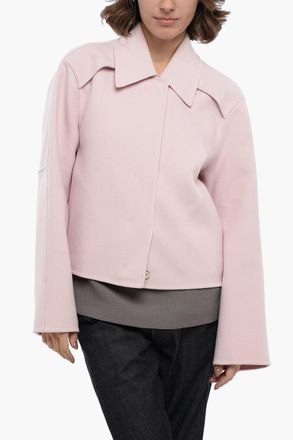 Jil Sander Kurzer Wollmantel mit verdeckter Knopfleiste Jil Sander