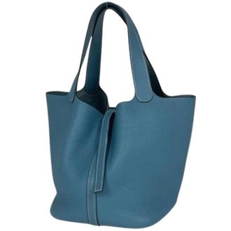 Herm&egrave;s Sac seau Picotin Pre-owned - Femme - Pre-owned - Bleu - Taille: ONE Size
