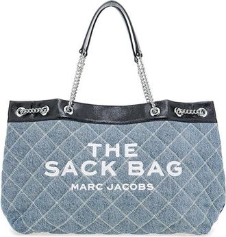 Marc Jacobs The Mini Dual Shoulder, Bag Femme, Light Wash Indigo