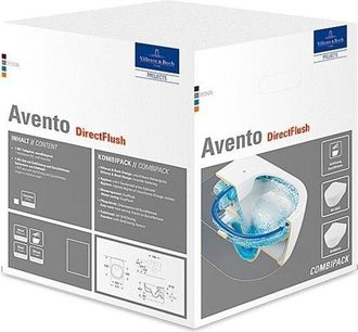 Villeroy & Boch Avento - Wand-WC,SoftClosing, DirectFlush, CeramicPlus, Alpinwei&szlig; 5656RSR1