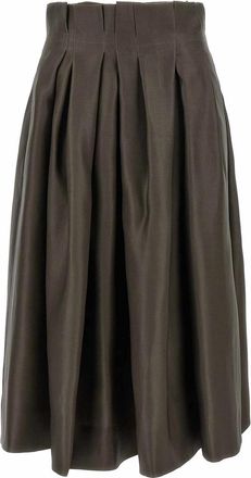 Khaite Jupe Midi - Marron