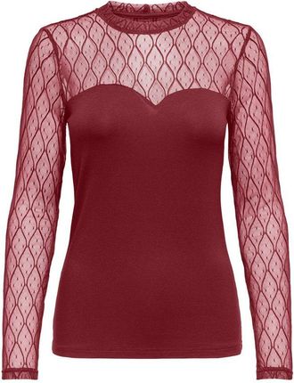 Only Spitzenshirt ONLSALINA L/S LACE MIX TOP JRS