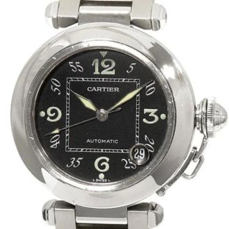 Cartier Pre-owned Acier inoxydable montres - Homme - Pre-owned - Noir - Taille: ONE Size
