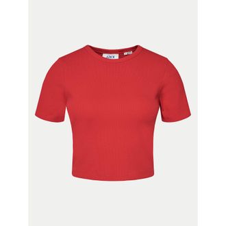 Jack & Jones T-Shirt Florie 12217164 Rot Slim Fit