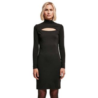 Urban Classics Femme &Agrave; Col Roul&eacute; en Jersey Stretch pour Femme Robe, Noir, S EU