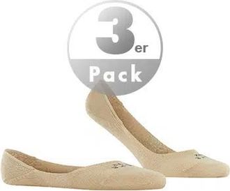 Falke Herren F&uuml;sslinge beige Baumwolle unifarben