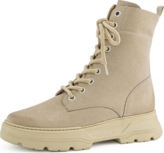 Paul Green Damen, Frauen Schn&uuml;rstiefeletten,Kurzstiefel,uebergangsschuhe,uebergangsstiefel,schn&uuml;rschuhe,schn&uuml;rer,Sneaker,Beige (Nubuk/Almond),40.5 EU / 7 UK
