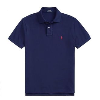 Ralph Lauren Polo piqué slim fit bleu marine L