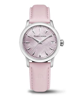 Maurice Lacroix 1975 Quartz 33mm, Quarzwerk, Lederband Rosa Damenuhr 751006-SS001-560-6