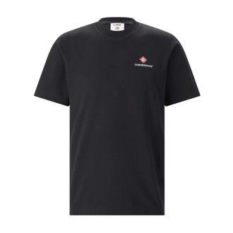 Casablanca Homme, Tops, Noir, Taille: S T-shirt Manches Courtes
