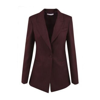 Mar De Margaritas Lola Pinstripe Blazer - Femme - Vestes - Rouge - Taille: 42 FR