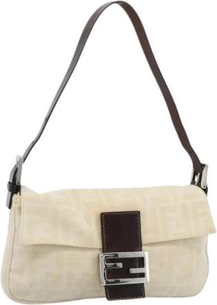 Fendi Sac bandouli&egrave;re vintage Zucca Pre-owned - Femme - Pre-owned - Beige - Taille: ONE Size