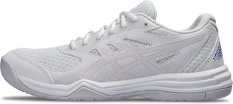 Asics Damen Upcourt 5 Volleyballschuhe, Wei&szlig;/Kosmos, 42 EU