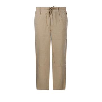 Ralph Lauren Homme, Pantalons, Brun, Taille: S Lateef Slim Tapered Fit Linen Pant