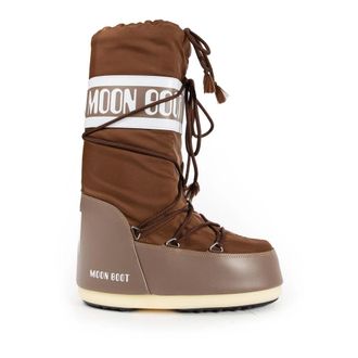 Moon Boot Femme, Chaussures, Brun, Taille: 35 EU Icon Nylon Bottes