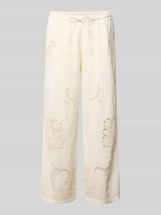 Jake*s Casual Culotte mit Lochstickerei und Eingrifftaschen