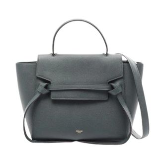 Celine Sac &agrave; main vintage doccasion - Femme - Pre-owned - Vert - Taille: ONE Size