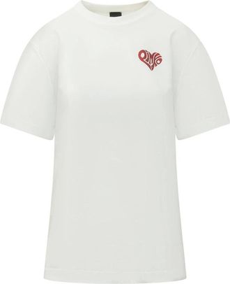 Pinko Pinko, Femme, Tops, Blanc, Taille: 40 FR Strepitoso T-shirt