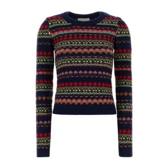 Dries Van Noten Gestrickter Pullover aus Wolle - - Knitwear - Damen - Mehrfarbig - M