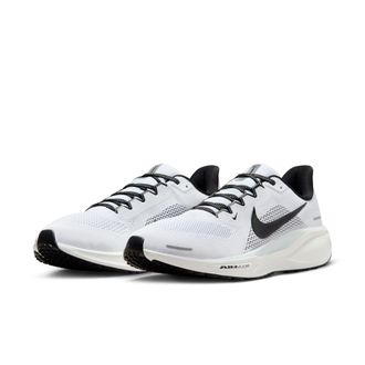 Nike Laufschuh NIKE AIR ZOOM PEGASUS 41, Herren, Gr. 47,5, wei&szlig;, schwarz, pure platinum, summit wei&szlig;, Textil, Schuhe Laufschuh, Topseller