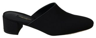 Dolce & Gabbana Schwarze Slide-Sandale