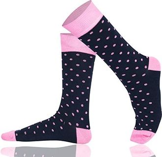 MySocks Unisexe Cheville Point Chaussettes Marine Rose