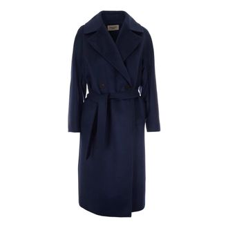 Max Mara Resina Zweireihiger Mantel - - Coats - Damen - Blau - S