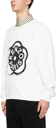 Kenzo Homme, Sweatshirts et sweats &agrave; capuche, Blanc, Taille: S SweaT-shirt Fg55Sw5094Mj 02