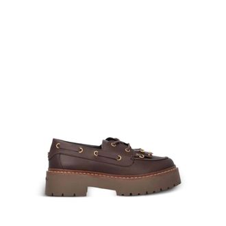 Pinko Pinko, Femme, Chaussures, Brun, Taille: 40 EU Chaussures plates