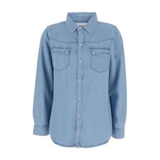 BA&SH Femme, Blouses et Chemises, Bleu, Taille: 38 FR Adali Shirt