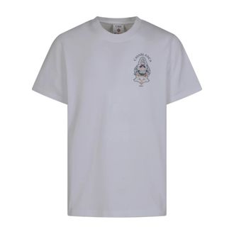 Casablanca Klassisches T-Shirt - - Tops - Herren - Wei&szlig; - L