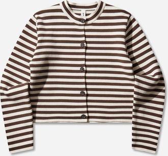 R&eacute;sum&eacute; Women s KodyRS Knit Cardigan Creme Stripe