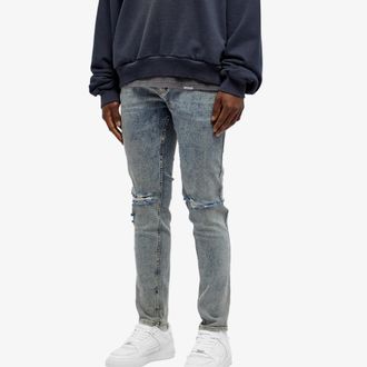 Represent Detroyer Herren Jeans in Blue Cream