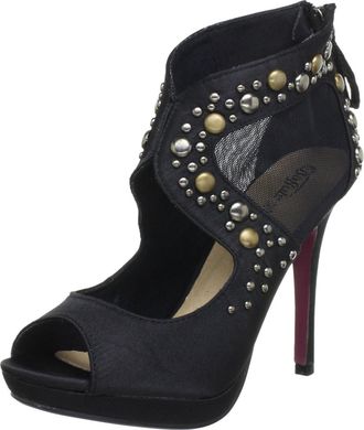 Buffalo Girl 311945R SATIN 143153, Damen Sandalen, Schwarz (BLACK 01), EU 37