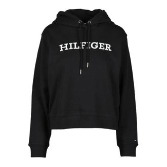 Tommy Hilfiger Damen, Sweatshirts & Hoodies, Schwarzk, SGröße